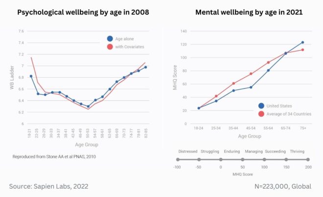 A changing pattern of mental wellbeing by age - Sapien Labs | Shaping ...